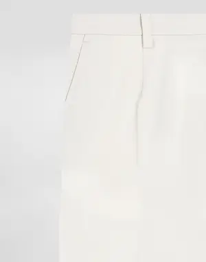 Dolce & Gabbana Wool Poplin Trousers - Beige