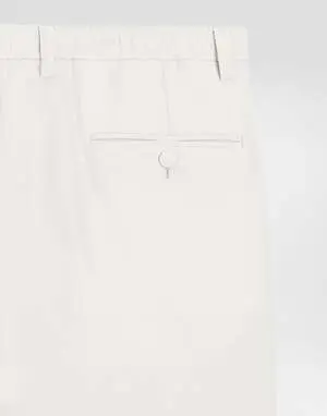 Dolce & Gabbana Wool Poplin Trousers - Beige