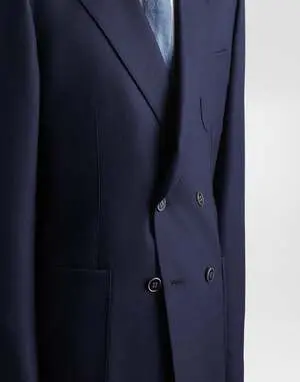 Dolce & Gabbana Double-breasted Linen Jacket Suits And Blazers