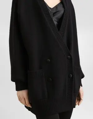 Dolce & Gabbana Cashmere Blend Double-breasted Cardigan Sweaters And Cardigans