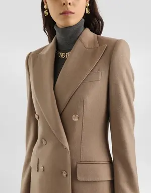 Dolce & Gabbana Double-breasted Jacket In Cashmere Drap Blazers
