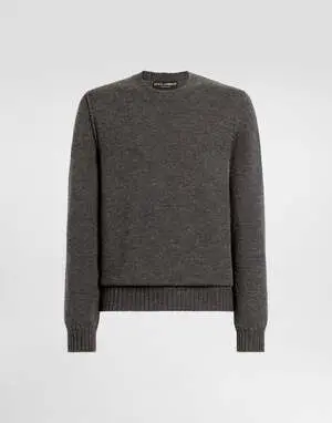 Dolce & Gabbana Virgin Wool Pullover Sweaters And Cardigans - Blue
