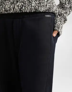 Dolce & Gabbana Cotton Trousers With Double Pleats - Black