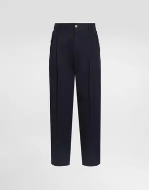 Dolce & Gabbana Cotton Trousers Pants And Shorts - Blue