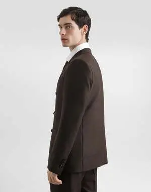 Dolce & Gabbana Double-breasted Taormina Wool Jacket Suits And Blazers Beige