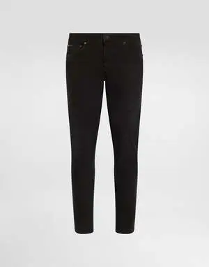 Dolce & Gabbana Gray Wash Slim-fit Stretch Jeans