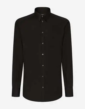 Dolce & Gabbana Cotton Gold Fit Shirt Shirts Cotton - Black