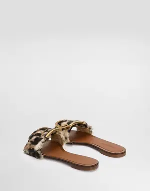 Dolce & Gabbana Leo- Flat Slippers Slides And Mules