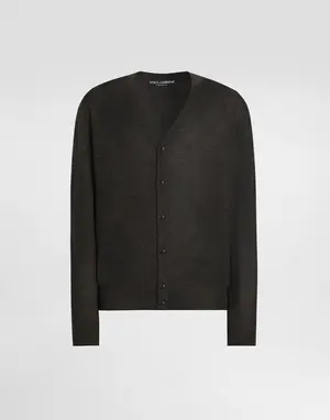 Dolce & Gabbana Cashmere Cardigan With Buttons - Grey