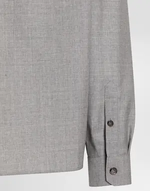 Dolce & Gabbana Wool Shirt Shirts Gray