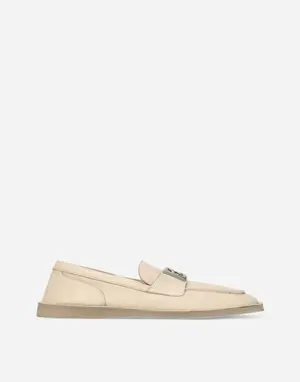 Dolce & Gabbana Deerskin Loafers Driver Shoes And Loafers - Beige