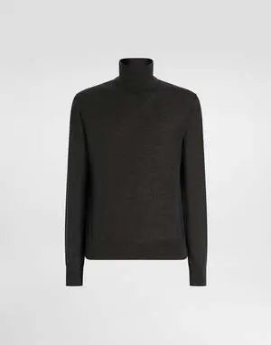 Dolce & Gabbana Cashmere Turtleneck Pullover Sweaters And Cardigans Gray - Grey