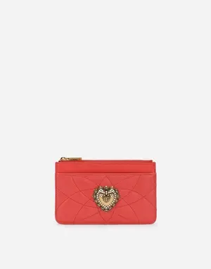Dolce & Gabbana Medium Devotion Card Holder Wallets And Small Leather Goods Leather - Orange