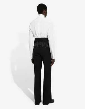 Dolce & Gabbana Tuxedo Shirt With Vest Bottom Section Shirts Multi-colored