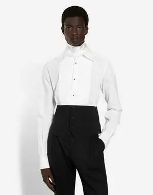 Dolce & Gabbana Tuxedo Shirt With Vest Bottom Section Shirts Multi-colored