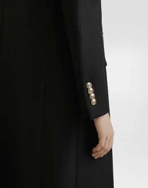 Dolce & Gabbana Double-breasted Embellished Coat Coats And Jackets