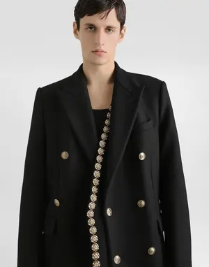 Dolce & Gabbana Double-breasted Embellished Coat Coats And Jackets