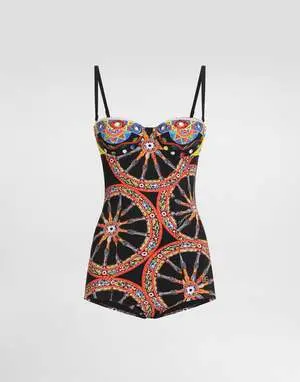 Dolce & Gabbana Intero Balc. Imb. Swimwear - Multicolor