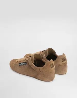 Dolce & Gabbana Split Leather Portofino Soft Sneakers - Brown