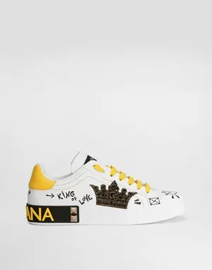 Dolce & Gabbana Portofino Nappa Calfskin Sneakers Sneakers - Multicolor