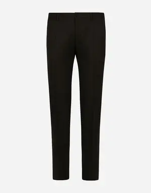 Dolce & Gabbana Stretch Wool Pants Pants And Shorts Wool - Black