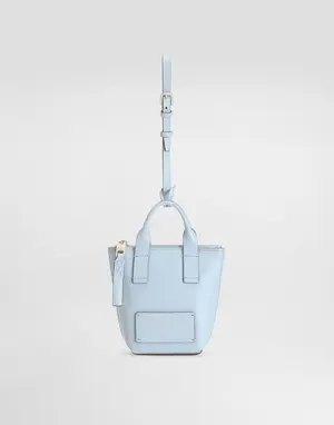 Dolce & Gabbana Adamo Crossbody Minibag In Calfskin Bag Accessories Leather - Azure