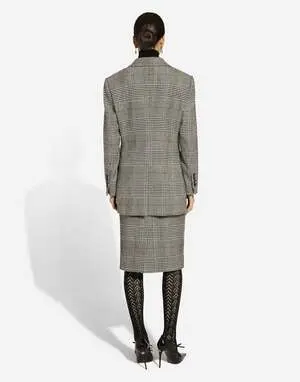 Dolce & Gabbana Single-breasted Glen Plaid Jacket Blazers