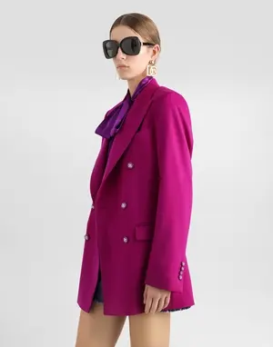 Dolce & Gabbana Oversize Double-breasted Cashmere Jacket Blazers