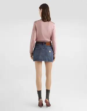 Dolce & Gabbana Small Floral-print Silk Satin Pullover Sweaters And Cardigans