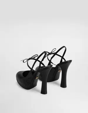 Dolce & Gabbana Lizard Skin Slingbacks Pumps And Slingback