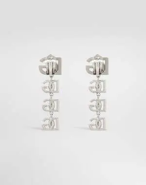 Dolce & Gabbana Two-tone Dg Logo Dangle Earrings