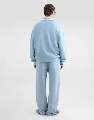 Dolce & Gabbana Treated Cotton Sweatshirt Sweatshirts Light Blue