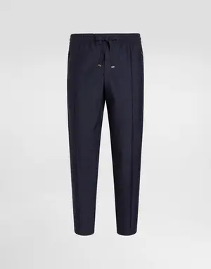 Dolce & Gabbana Virgin Wool Jogging Trousers - Grey