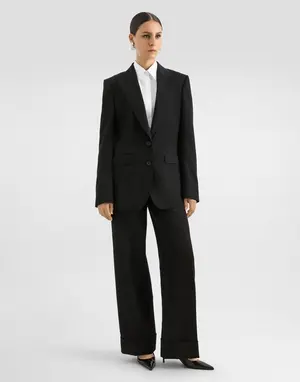 Dolce & Gabbana Wool Gabardine Cigarette Trousers