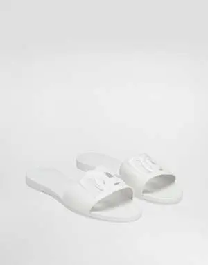 Dolce & Gabbana Beachwear Slides And Mules Rubber - White