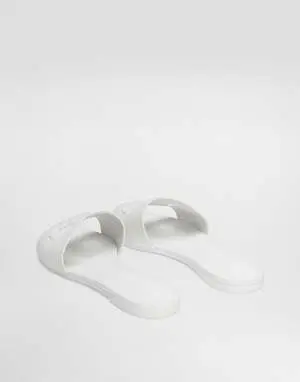 Dolce & Gabbana Beachwear Slides And Mules Rubber - White
