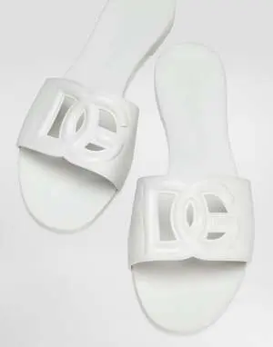 Dolce & Gabbana Beachwear Slides And Mules Rubber - White