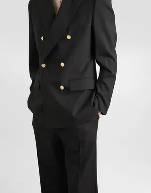 Dolce & Gabbana Double-breasted Martini-fit Wool Suit Suits And Blazers