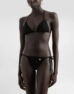 Dolce & Gabbana Triangolo Scorreole Swimwear Jersey - Black