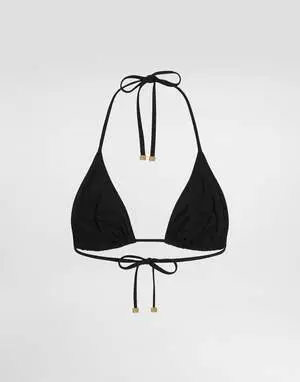 Dolce & Gabbana Triangolo Scorreole Swimwear Jersey - Black