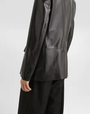 Dolce & Gabbana Single-breasted Sicilia Light Leather Jacket Coats And Jackets