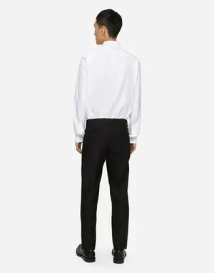 Dolce & Gabbana Cotton Micro-jacquard Martini-fit Shirt Shirts Cotton