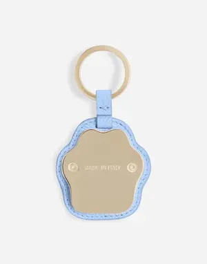 Dolce & Gabbana Calfskin Key Chain Dog Accessories - Azure