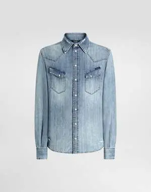 Dolce & Gabbana Denim Shirt Denim Multi-colored - Multicolor