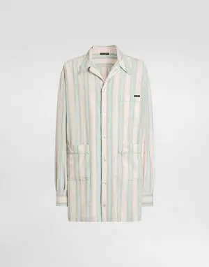 Dolce & Gabbana Striped Fabric Vanity Shirt Shirts - Multicolor