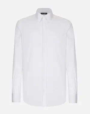Dolce & Gabbana Stretch Cotton Martini-fit Shirt Shirts - Multicolor