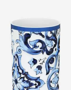 Dolce & Gabbana Cylindrical Porcelain Vase Vases - Multicolor