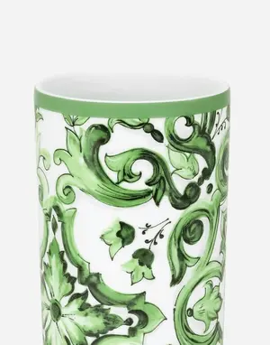Dolce & Gabbana Cylindrical Porcelain Vase Vases