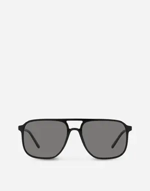 Dolce & Gabbana Thin Profile Sunglasses Icons - Black