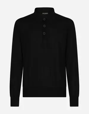 Dolce & Gabbana Extra-fine Cashmere Polo-shirt Cashmere - Black